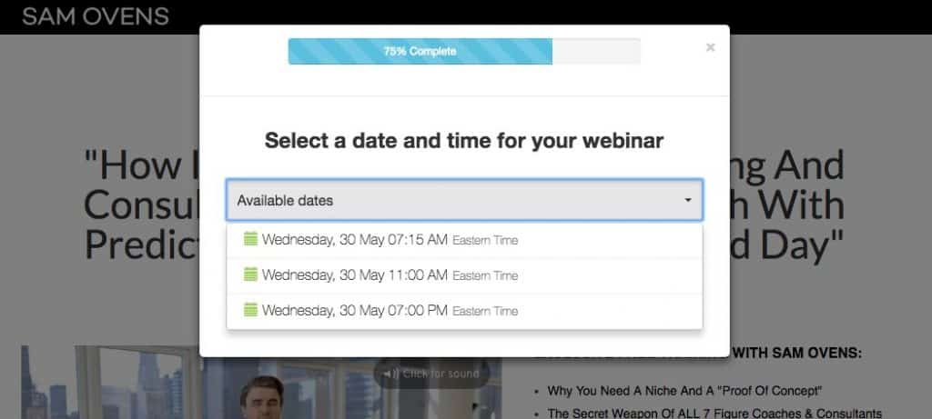 Sam Ovens: Blueprints for a $20M webinar funnel